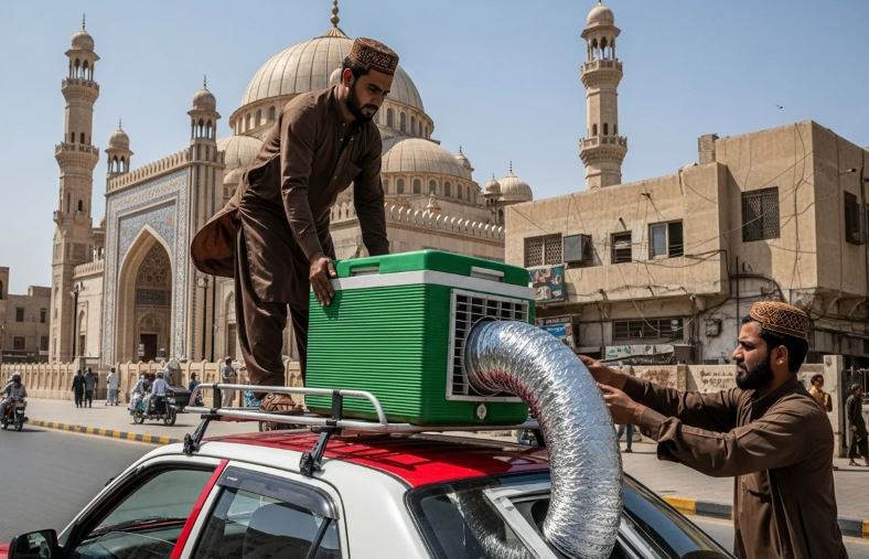 અફઘાન ડ્રાઇવરોનો દેશી જુગાડ..! ટેક્સીમાં ઠંડક માટેનો આ જુગાડ તમે ક્યાંય ...